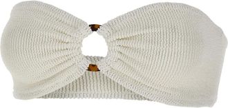 MC2 Saint Barth Femme, Maillots de bain, Blanc, Taille: 38/40 FR Yulia Bikini Top