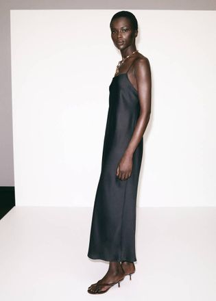 Mango Sandales &agrave; lani&egrave;res et talon chocolat - Femme - 35 - MANGO