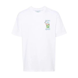 Casablanca Le Jeu Colore T-Shirt - - Tops - Herren - Wei&szlig; - XL