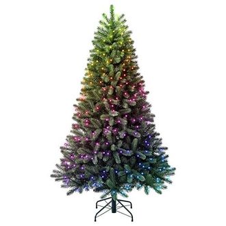 Twinkly Lichterbaum, 1,80 m, K&uuml;nstlicher Weihnachtsbaum mit Kartierbaren LEDs, Tannenbaum mit 435 RGB-LEDs, Kompatibel mit Alexa und Google Home, Weihnachtsde