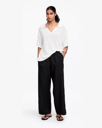 Arket Leinenhose -Schwarz