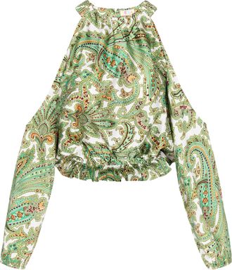 Izia Bluse Frauen gr&uuml;n mehrfarbig