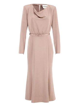 Roland Mouret robe mi-longue à col bénitier - Tons neutres