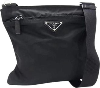 Prada unisex, Pre-owned, Noir, Taille: ONE Size Sac bandouli&egrave;re en nylon Pre-owned