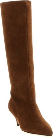 Fabiana Filippi Suede Kitten-Heel Boot - Brown