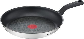T-fal Comfort Max Bratpfanne aus Edelstahl, Edelstahl, Silber, 30 cm