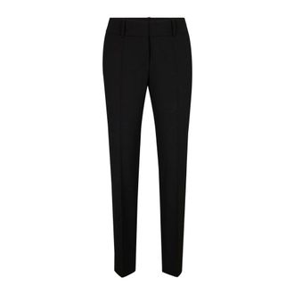 Windsor Schmale Woll-Businesshose - - Trousers - Damen - Schwarzk - 2XL