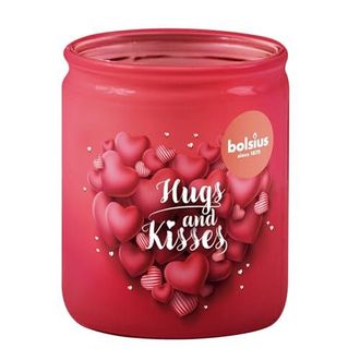 Bolsius Bolsius Kerze im Glas mit Aufdruck - 82 x 68 mm - Mango - Ohne Palm&ouml;l