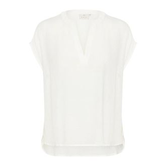 Kaffe Kreidebluse mit V-Ausschnitt - - Blouses & Shirts - Damen - Wei&szlig; - XS