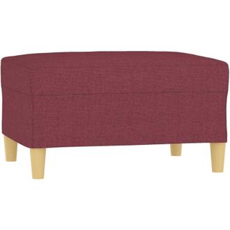 vidaXL Fu&szlig;hocker Weinrot 70x55x41 cm Stoff Vidaxl