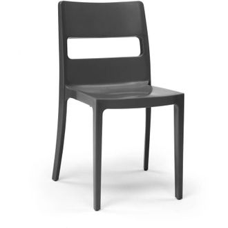 SCAB Design Scab Design - Chaise de jardin, 6 chaise sai Anthracite en Plastique