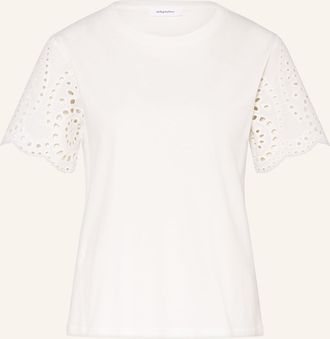 Darling Harbour Darling Harbour T-Shirt Mit Lochspitze weiss