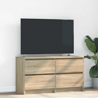 vidaXL Meuble tv ch&ecirc;ne sonoma 100x35x54 cm bois ding&eacute;nierie Vidaxl