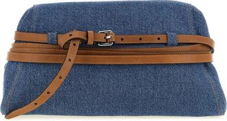 Moschino Tie Me Clutch - - Bags - Damen - Blau - ONE SIZE
