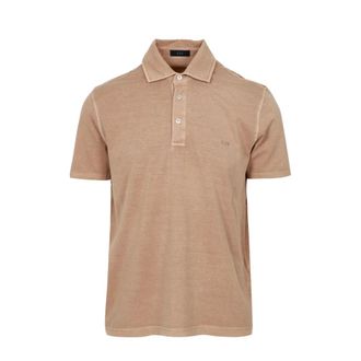 Fay Homme, Tops, Brun, Taille: 2XL Polo Chemises