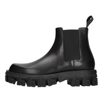Versace Homme, Chaussures, Noir, Taille: 40 EU Chelsea Bottes