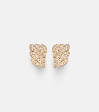Anita Ko Boucles doreilles Croissant en or 18 ct et diamants