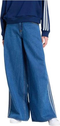 adidas Femme, Jeans, Bleu, Taille: W26 L32 Wide Jeans