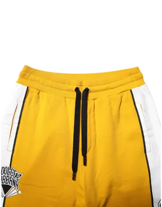 Dolce & Gabbana Striped Cotton Joggers - Yellow