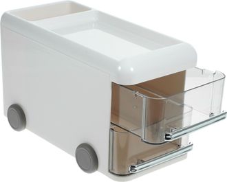 NUOBESTY Bus Förmiger Stiftehalter mit Schublade Multifunktionaler Schreibtisch Organizer aus Robustem Material Großer Stauraum für Stifte Marker Scheren Büro 