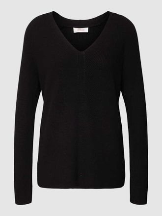s.Oliver Red Label Strickpullover mit V-Ausschnitt