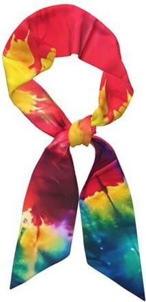 Generic Foulard en forme de coeur teint sur noeuds pour femme - Pour sac &agrave; main - En satin color&eacute; - Pour le sport, le yoga, le visage