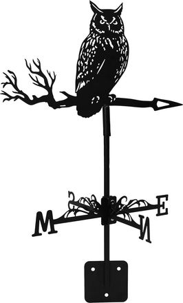 Generic Wetterfahne, Wetterfahne aus Metall in Tierform, Windrichtungsanzeiger f&uuml;r die Dekoration von Garten, Dachterrasse oder Koppel(A)