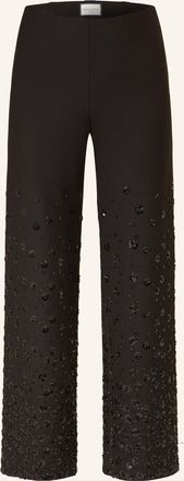 Seductive Seductive Marlenehose Kimberly Mit Pailletten schwarz