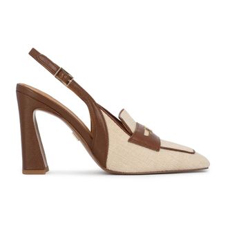 Kazar Kazar Slingback-Pumps mit einem Hauch moderner Eleganz - - Shoes - Damen - Braun - 38 EU