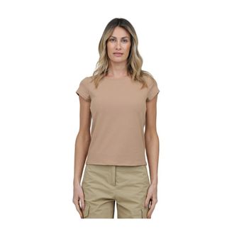 Alpha Studio Jersey Rundhals T-Shirt in Formen - - Tops - Damen - Braun - M