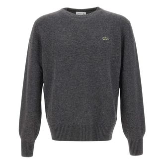 Lacoste Girocollo Lana - - Knitwear - Herren - Grau - S