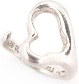Tiffany & Co. Ring - Tiffany & Co Open Heart PM Ring von Elsa Peretti T - Gr. ONESIZE - in Silber - f&uuml;r Damen