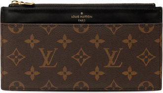 Louis Vuitton Portemonnaie - Monogram Slim Purse - Gr. unisize - in Braun - f&uuml;r Damen