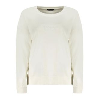 North Sails Femme, Sweatshirts et sweats &agrave; capuche, Blanc, Taille: 42 FR SweaT-shirt Blanc &agrave; Manches Longues avec Logo
