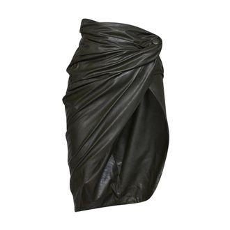 Diesel Bleistiftrock mit Drapierung und Schlitz - - Skirts - Damen - Schwarzk - XS
