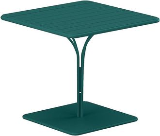 Vente-Unique Gartentisch - L. 80 cm - Metall - Blau - MIRMANDE von MYLIA
