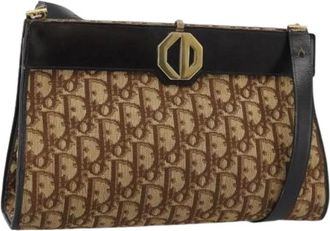 Dior Sac bandouli&egrave;re Trotter Pre-owned - Femme - Pre-owned - Brun - Taille: ONE Size