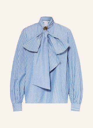 Max Mara Blusenshirt Disco Mit Schluppe blau