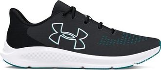 Under Armour UA Charged Pursuit 3 BL Chaussures de sport pour hommes, baskets légères et confortables, gris/noir/blanc