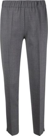 D.exterior Femme, Pantalons, Gris, Taille: 36 FR Drawstring Wool Pantalons