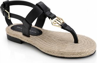 Philipp Plein Flache Sandalen Hexagon