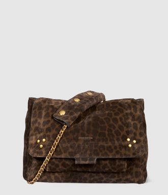 Jerome Dreyfuss Sac Lulu M Imprim&eacute; L&eacute;opard Kaki