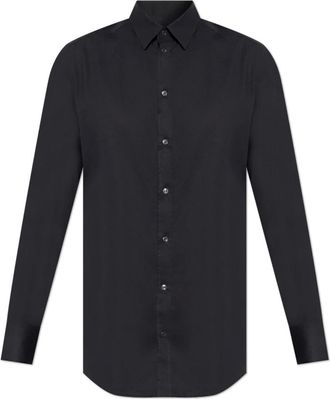 Dolce & Gabbana Homme, Chemises, Noir, Taille: 4XL Cotton Shirt
