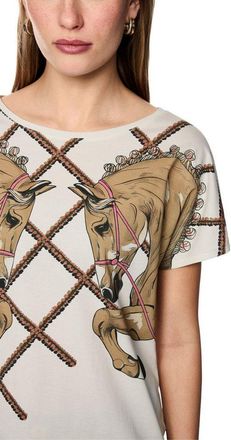 Marc Cain T-Shirt Equestrian Grace Premium Damenmode