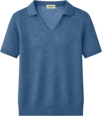 A Paper Kid Homme, Pulls, Bleu, Taille: XL V-neck Tricots