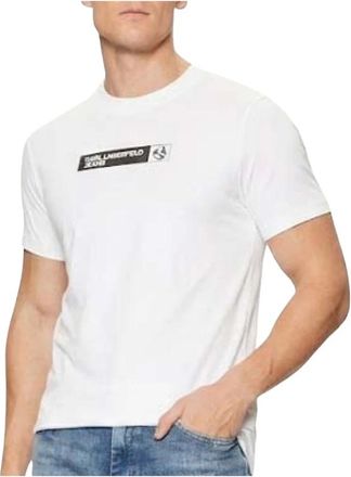 Karl Lagerfeld Homme, Tops, Blanc, Taille: L KLJ Slim Graphic Tee