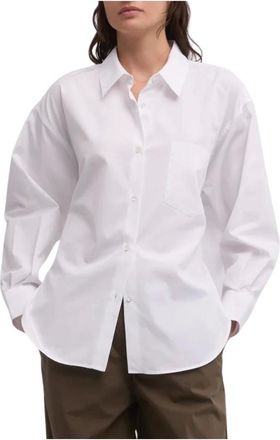 Aspesi Femme, Blouses et Chemises, Blanc, Taille: 40 FR Chemise Popeline Oversize