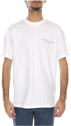 Carhartt Work in Progress Homme, Tops, Blanc, Taille: S Okniceok 01 T-Shirt