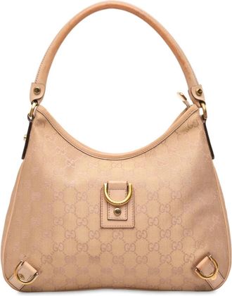 Gucci Hobo Bags - GG Canvas Abbey D Ring Shoulder Bag - Gr. unisize - in Braun - f&uuml;r Damen