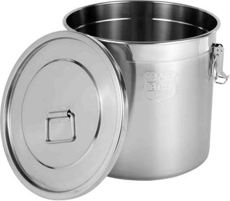 Generic Luftdichter Kanister Lebensmitteln aus 304 Edelstahl 12, K&uuml;chen-M&uuml;slibeh&auml;lter, Eimer mit Deckel, geeignet zur Aufbewahrung verschiedener trockener und